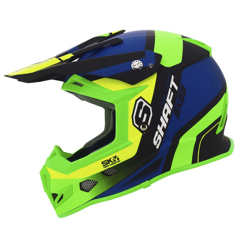 Casco Cross Shaft Mx 33 Raptor Trace Verde - El Reten Del Casco
