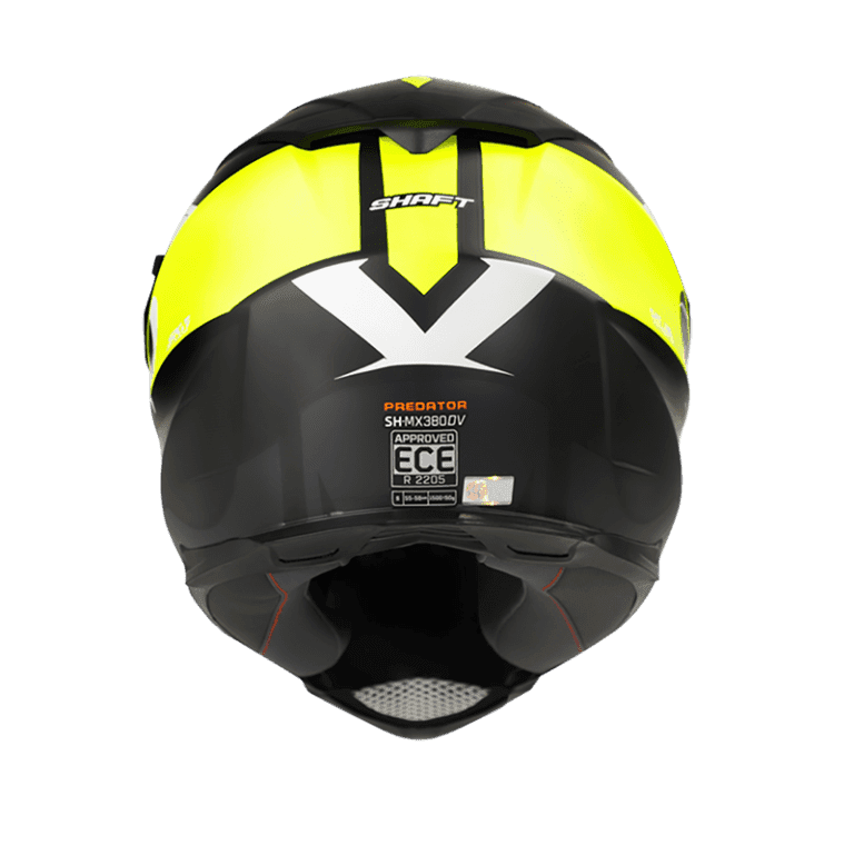 Casco Multipropósito SHAFT MX 380 Dv Predator Amarillo - El Reten Del Casco